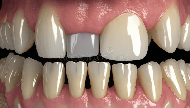 Pristine Smile, Perfect Teeth, Flawless Dental Work Stock Illustration ...