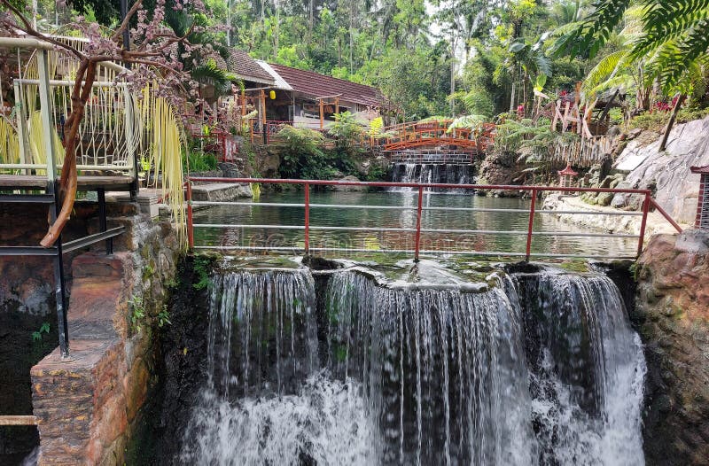 The Spring Source of Tanaka Waterfall in Indonesia Has Very Clear Water ...