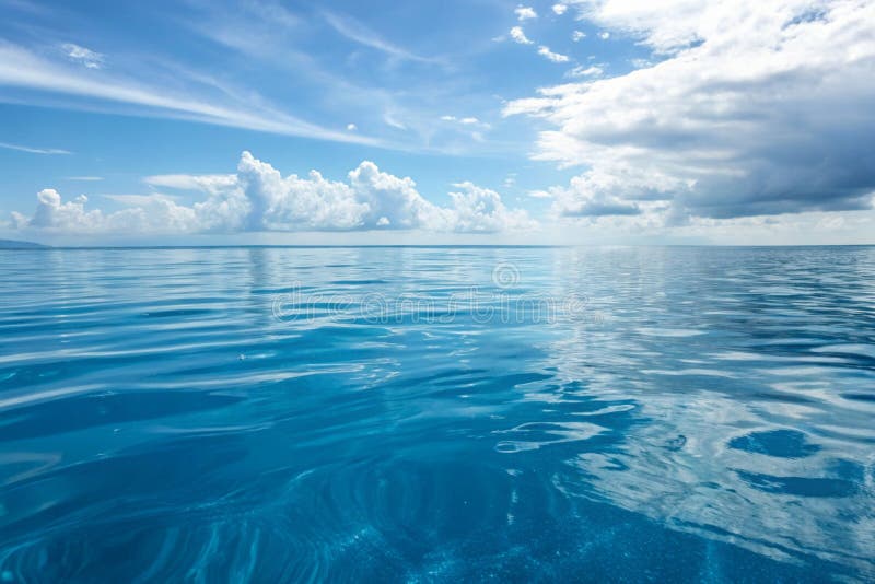 Surface of Clean Blue Water Stock Illustration - Illustration of ...