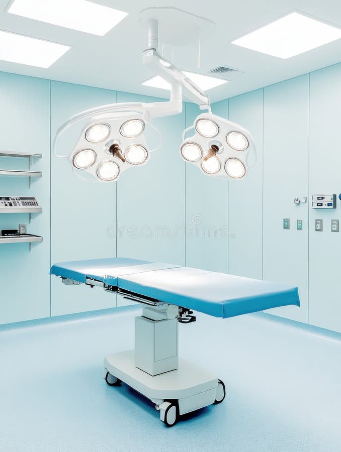 Pristine Surgical Operating Room with Modern Equipment and Bright ...