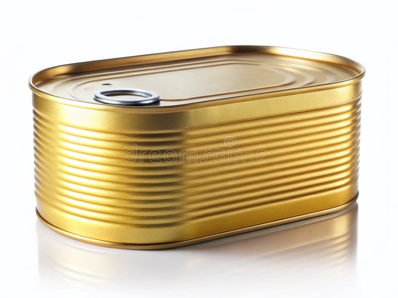 Unopened Aluminum Food Storage Container Rectangular Tin Can Ready for ...