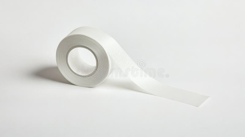 Pristine White Adhesive Tape on Minimalist Background for Ideal ...