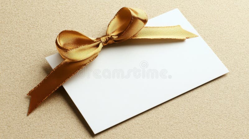 A Pristine White Gift Card Featuring a Glossy Finish and Understated ...