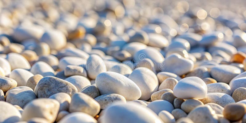 Pristine White Pebble Ground a Smooth Stone Texture Background for ...