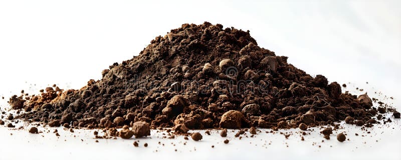 Pristine White Surface with a Mound of Soil. Concept White Surface ...