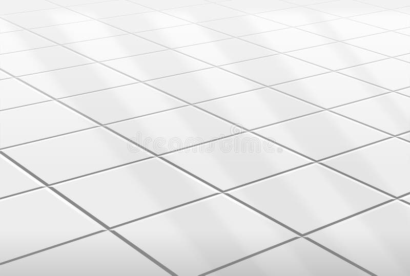 Pristine White Tiles Pattern with Shadows - Clean and Modern Background ...