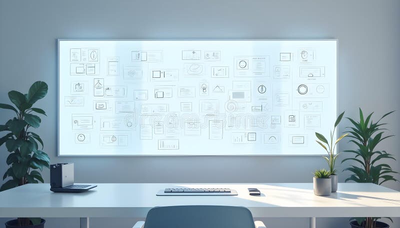 Backlit Whiteboard Stock Illustrations – 4 Backlit Whiteboard Stock ...