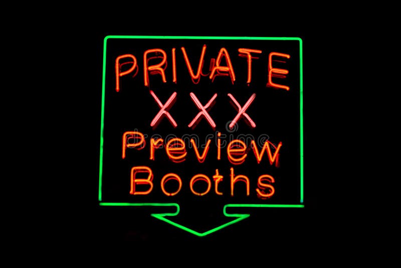 Privé XXX neonteken stock afbeelding. Image of geslacht - 16109705