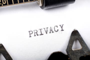 Privacy stock image. Image of text, typewriter, report - 4301631