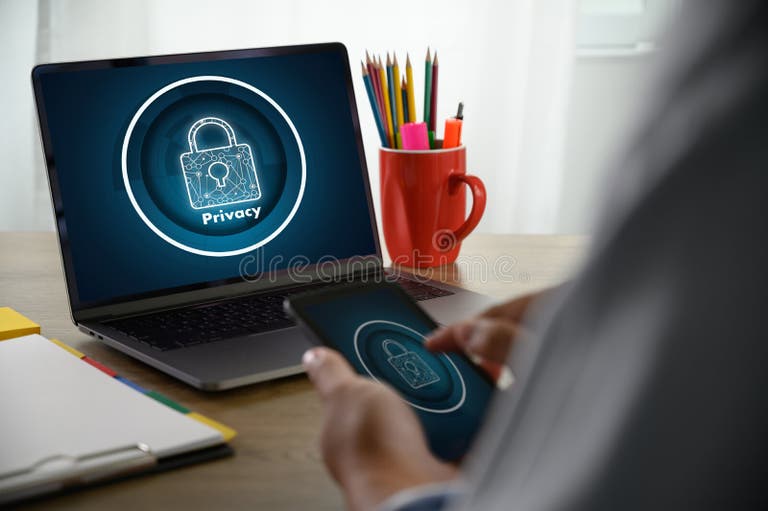 Privacy Access Identification Password Passcode and Privacy Stock Photo ...