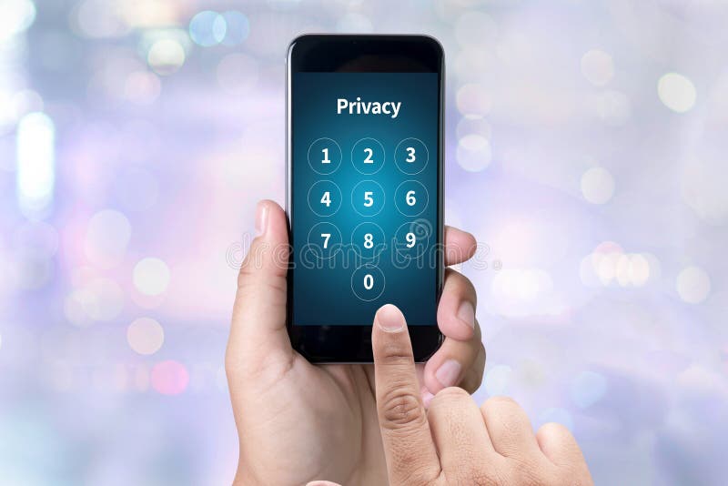 Privacy Access Identification Password Passcode and Privacy Stock Photo ...
