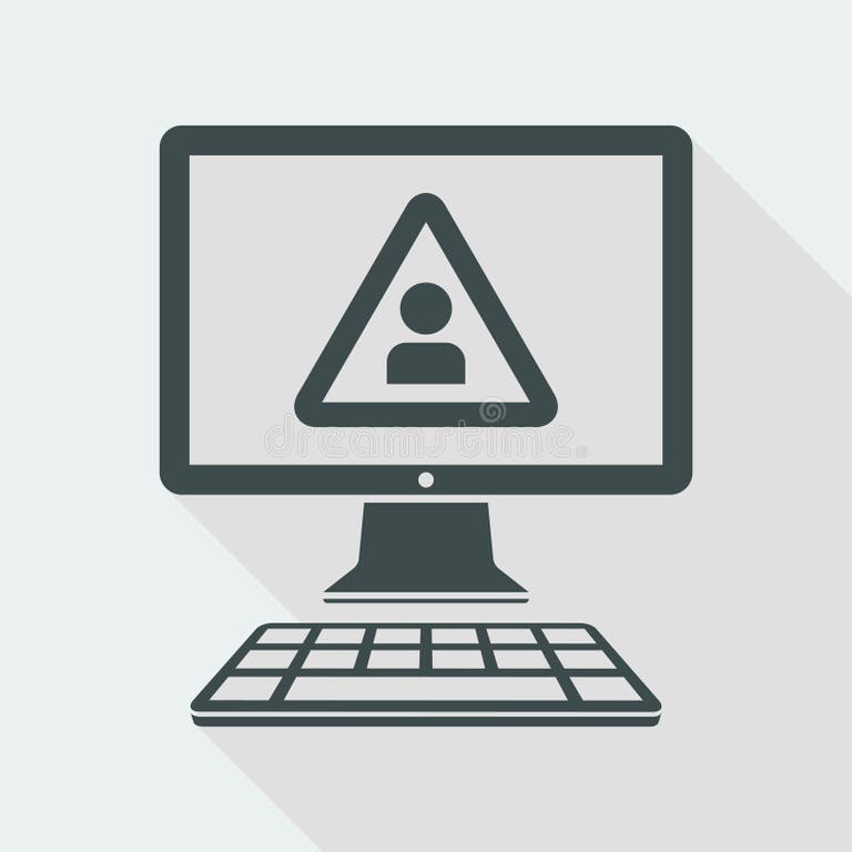 Privacy Alert - Vector Icon for Computer Website or Application Stock ...