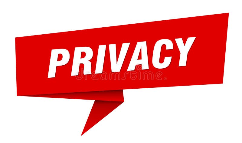 Privacy Banner. Privacy Speech Bubble, Label, Sticker, Sign Template ...