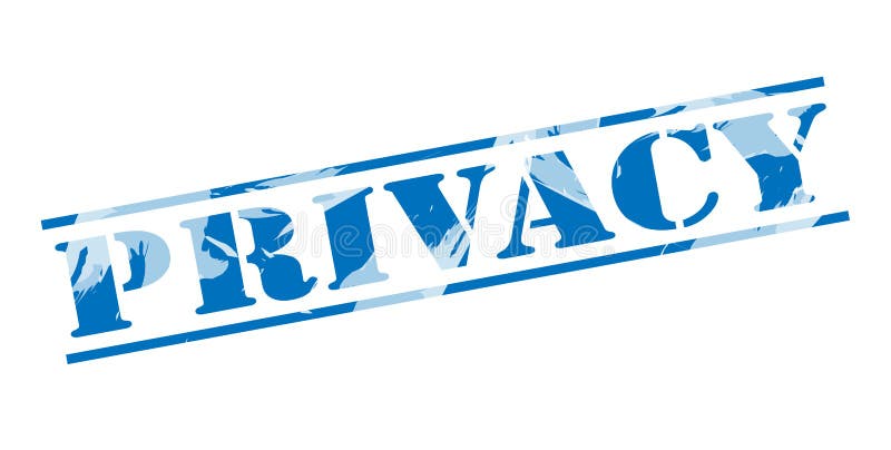 Privacy blue stamp stock illustration. Illustration of grunge - 97561388