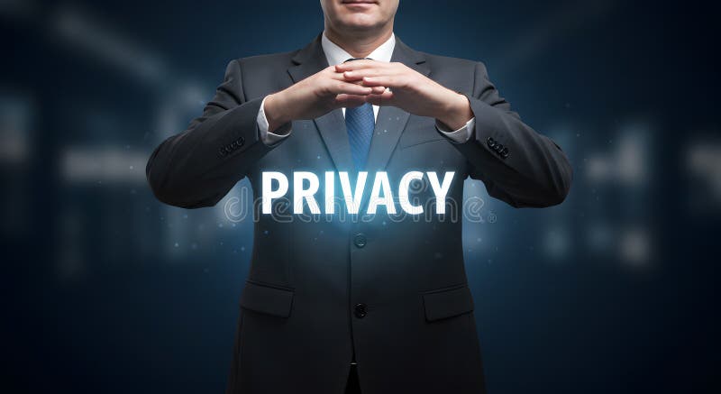 Protecting Privacy in the Digital World Stock Photo - Image of ...