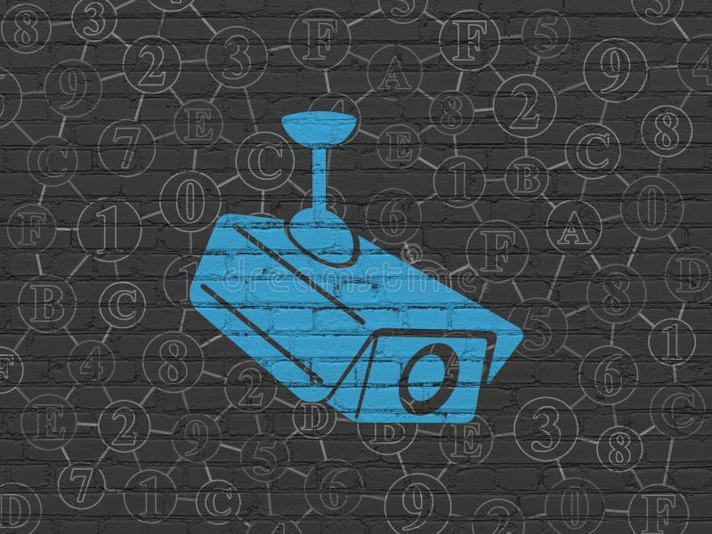 Cctv Camera Blue Background Stock Illustrations – 1,062 Cctv Camera ...