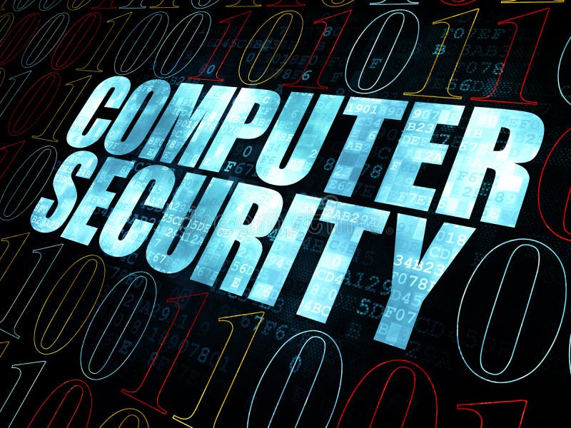 Privacy Concept: Computer Security on Digital Stock Illustration ...