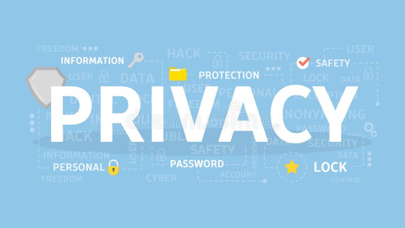 Privacy Concept Illustration. Stock Vector - Illustration of identity ...