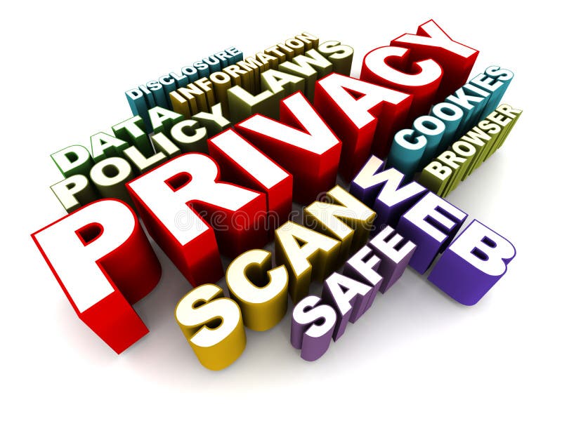 Online privacy stock illustration. Illustration of privacy - 26630116