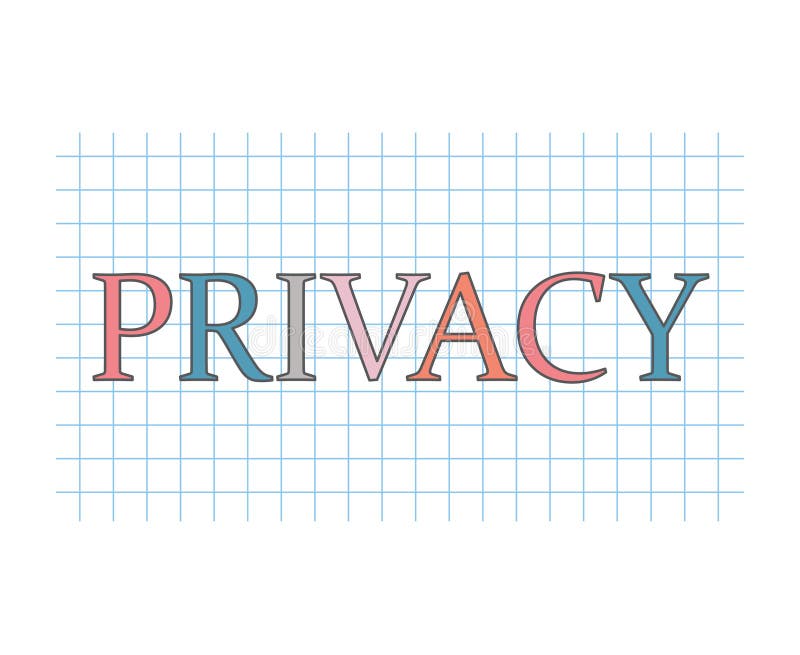 Privacy Concept- Vector Illustration Stock Vector - Illustration of ...