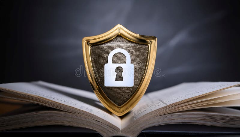 Privacy and Confidentiality, Featuring Symbols Like a Padlock, Shield ...