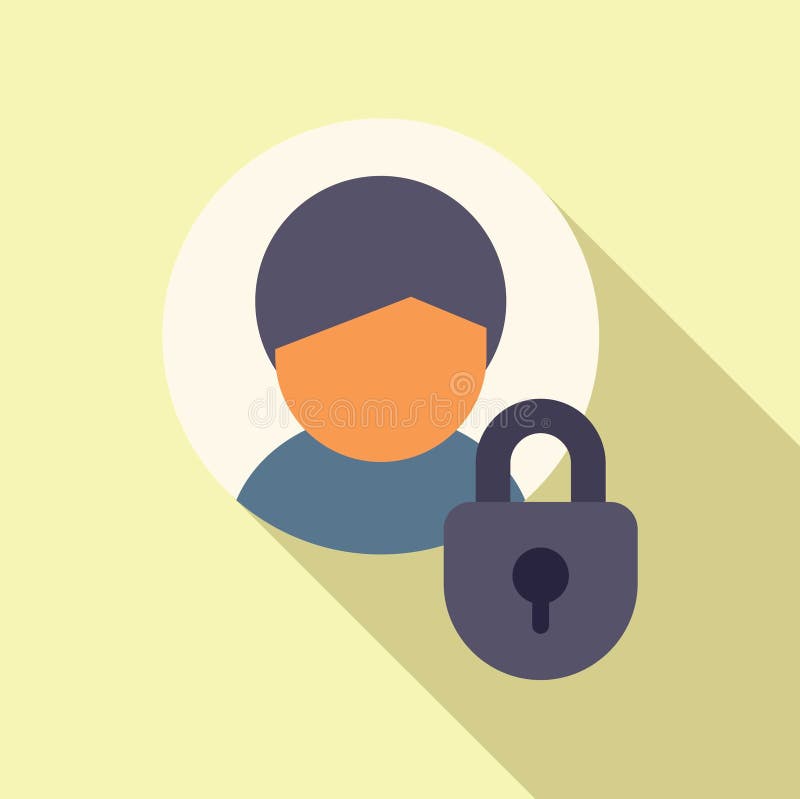 Privacy Data Avatar Icon Flat Vector. Data Secure Stock Illustration ... Privacy Data Avatar Icon Flat Vector. Data Secure Stock Illustration ...