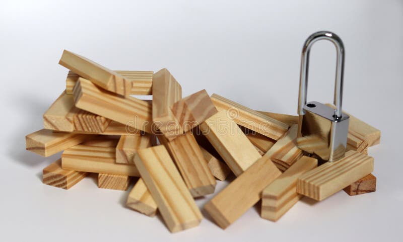 Privacy and Encryption Concepts. a Lock is Left Open between the ...