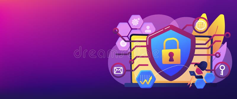 Privacy Engineering Concept Banner Header. Stock Vector - Illustration ...