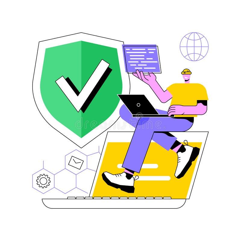 Privacy Engineering Abstract Concept Vector Illustration. Stock Vector - Illustration of model ...