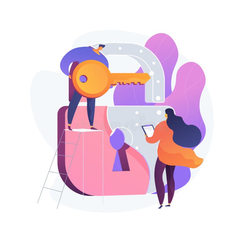 Privacy Engineering Abstract Concept Vector Illustration Stock Vector ...