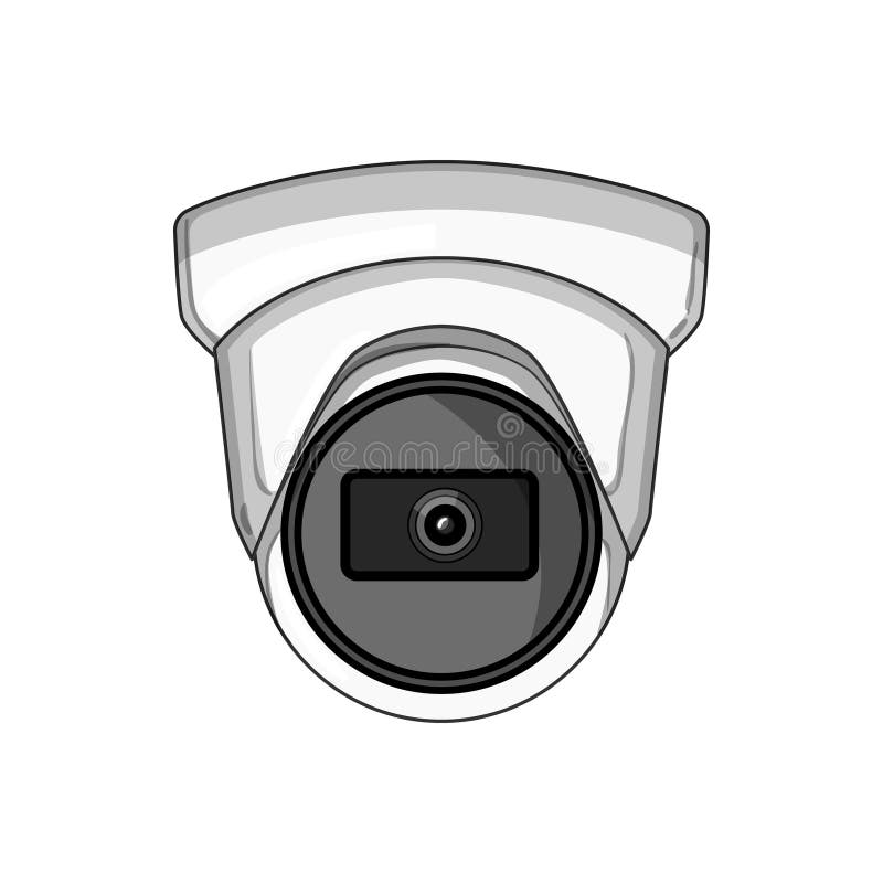 Privacy Facial Recognition Camera Cartoon Vector Illustration Stock ...