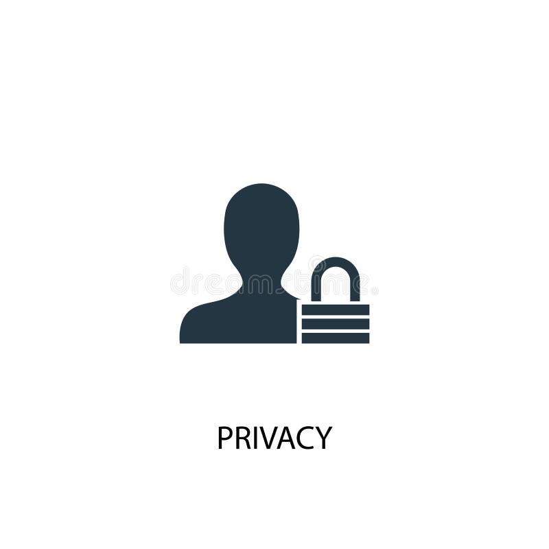 Privacy Icon. Simple Element Stock Vector - Illustration of vector ...