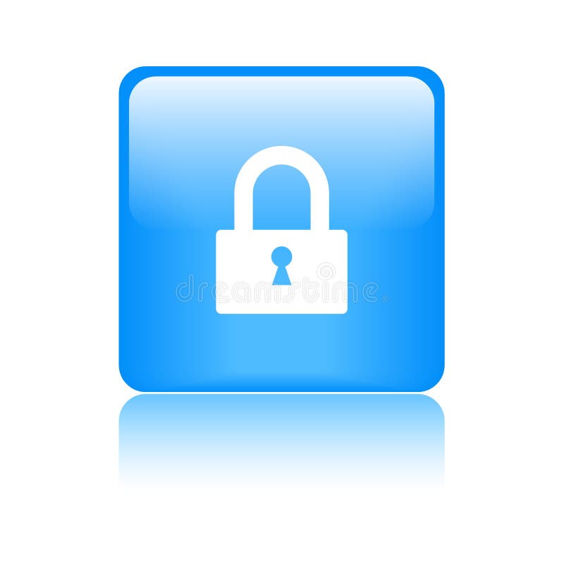 Privacy icon web button stock illustration. Illustration of defender ...