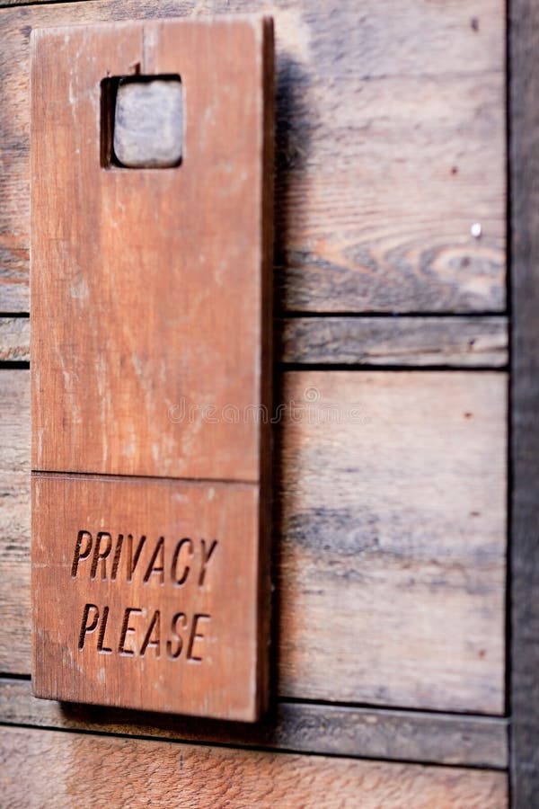 Privacy Sign on a Hotel Door Stock Photo - Image of sign, private: 3089900