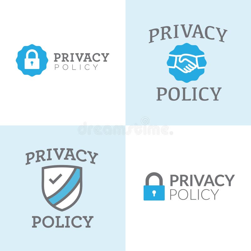 Privacy Policy Banners stock vector. Illustration of privacy - 77731806