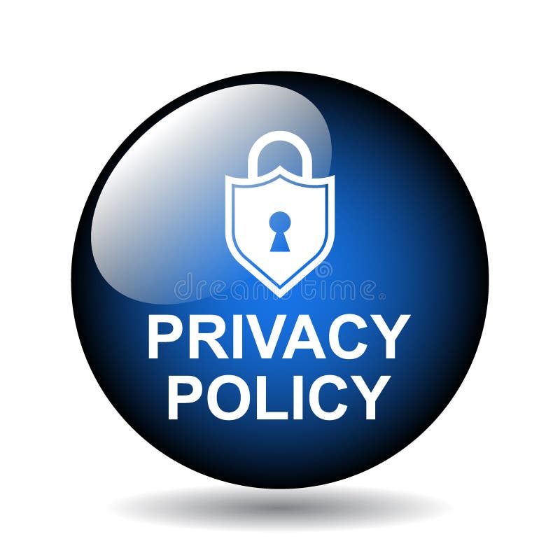 Privacy policy button stock illustration. Illustration of customer ...