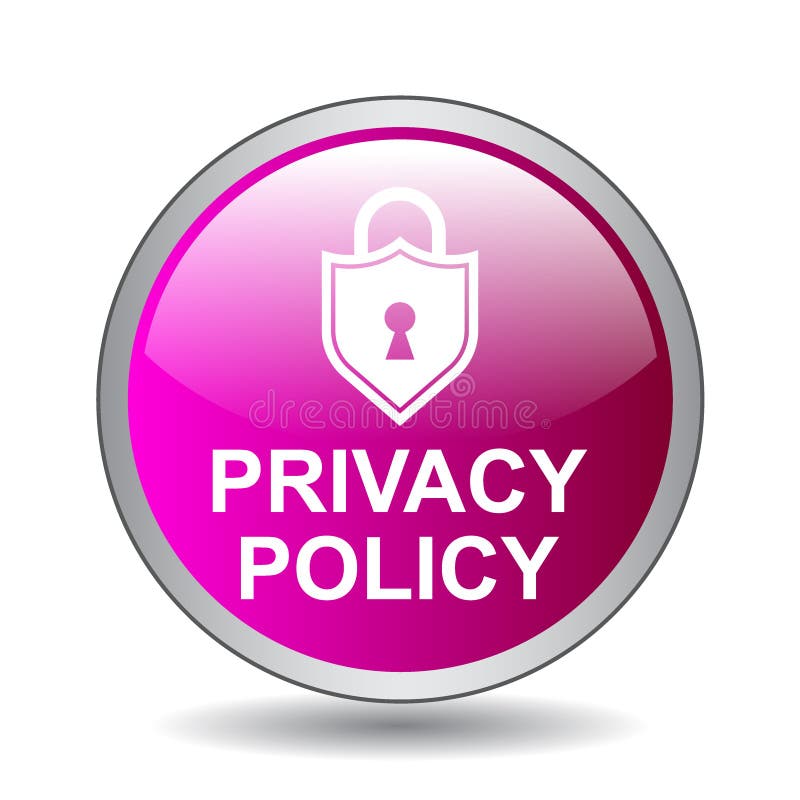 Privacy policy button stock illustration. Illustration of concept ...
