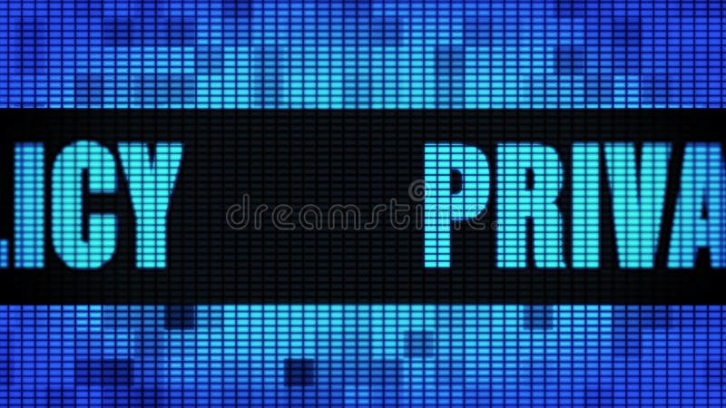 Privacy Policy Front Text Scrolling LED Wall Pannel Display Sign Board ...