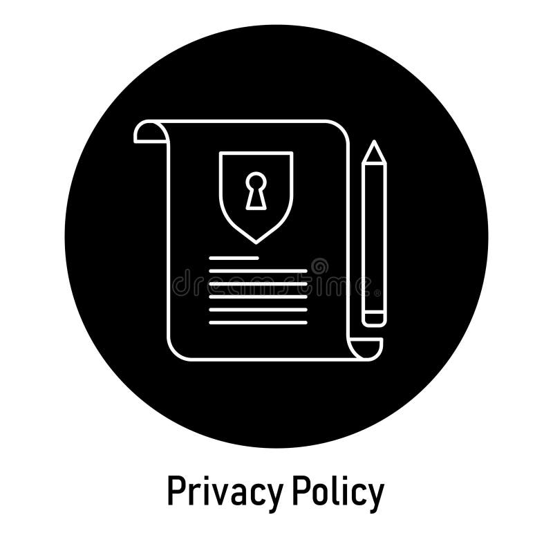Privacy Policy GDPR Icon: Data Use Guidelines. GDPR Data Use Policy ...