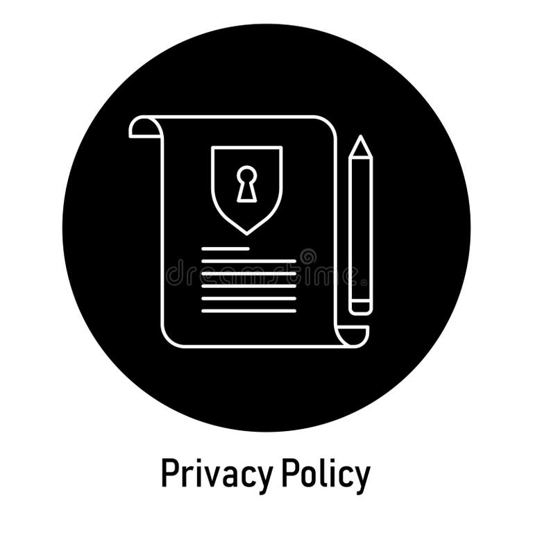 Privacy Policy GDPR Icon: Data Use Guidelines. GDPR Data Use Policy ...