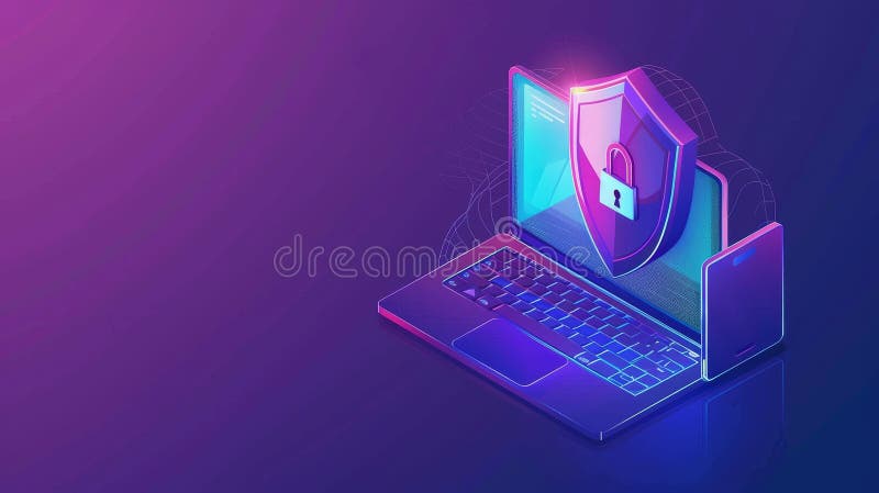 The Privacy Policy Isometric Landing Page Explains Data Protection, E ...