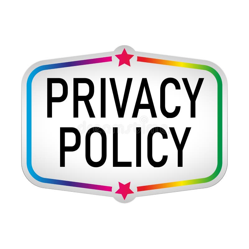 Privacy Policy Sticker Icon Abstract Paper Vector in Lable Style Stock ...