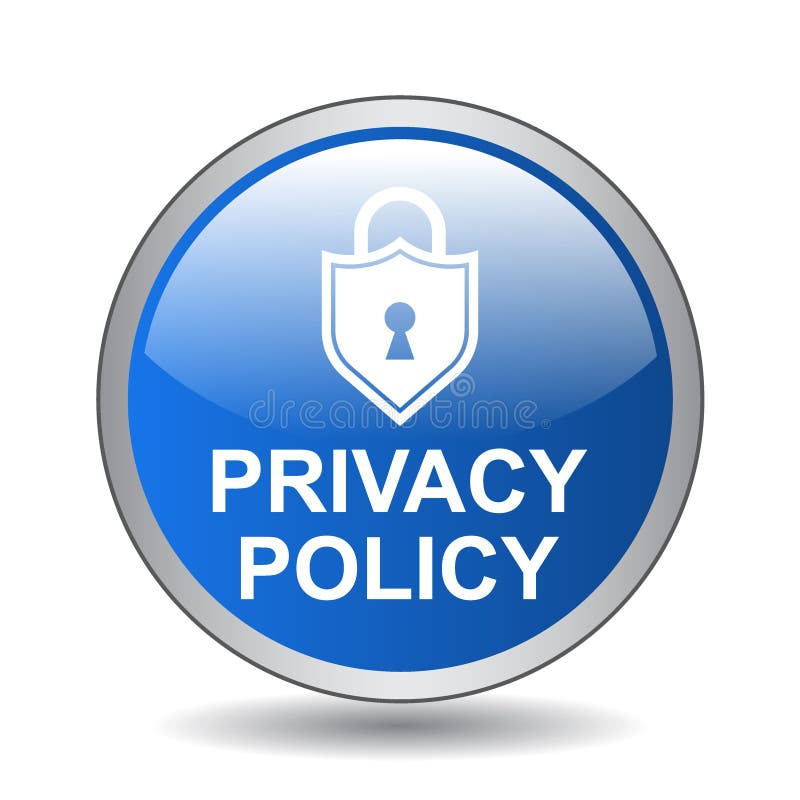 Privacy policy button stock illustration. Illustration of authorized ...