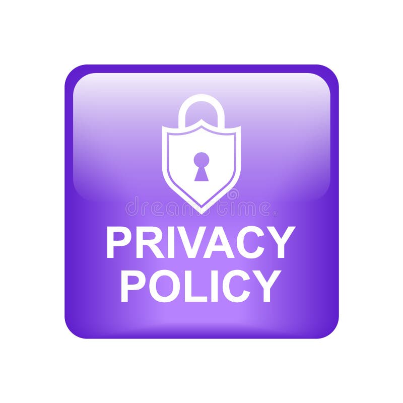 Privacy policy button stock illustration. Illustration of authorized ...