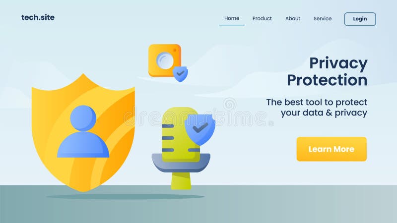 Privacy Protection Internet Security Protection Technology Concept for ...