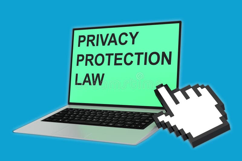 Privacy Protection Law Concept Stock Illustration - Illustration of ...