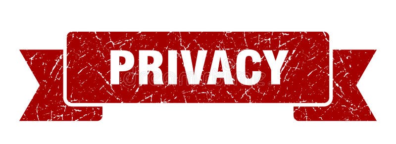 Privacy Ribbon. Privacy Grunge Band Sign Stock Vector - Illustration of ...