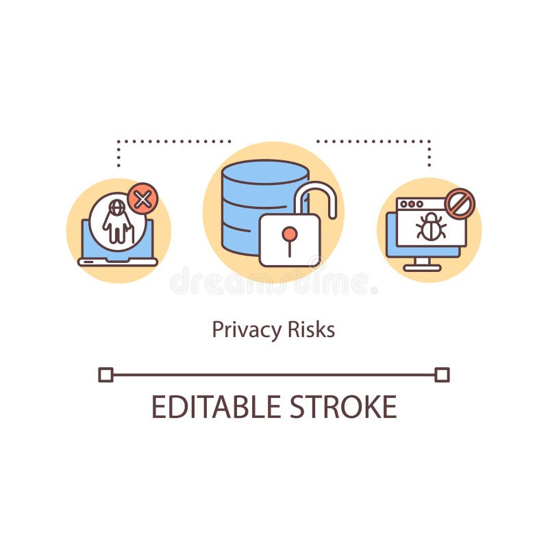 Privacy Violation Word Concepts Banner Stock Vector - Illustration of ...