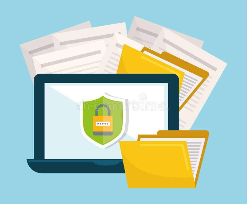 Privacy and Security System Graphic Icons Stock Vector - Illustration ...