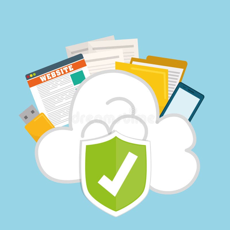 Privacy and Security System Graphic Icons Stock Vector - Illustration ...